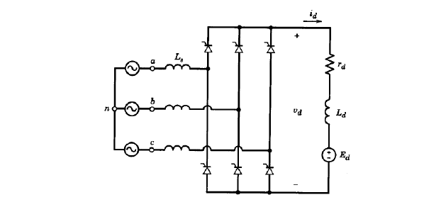 Solved A three-phase full bridge converter (shown above) has | Chegg.com