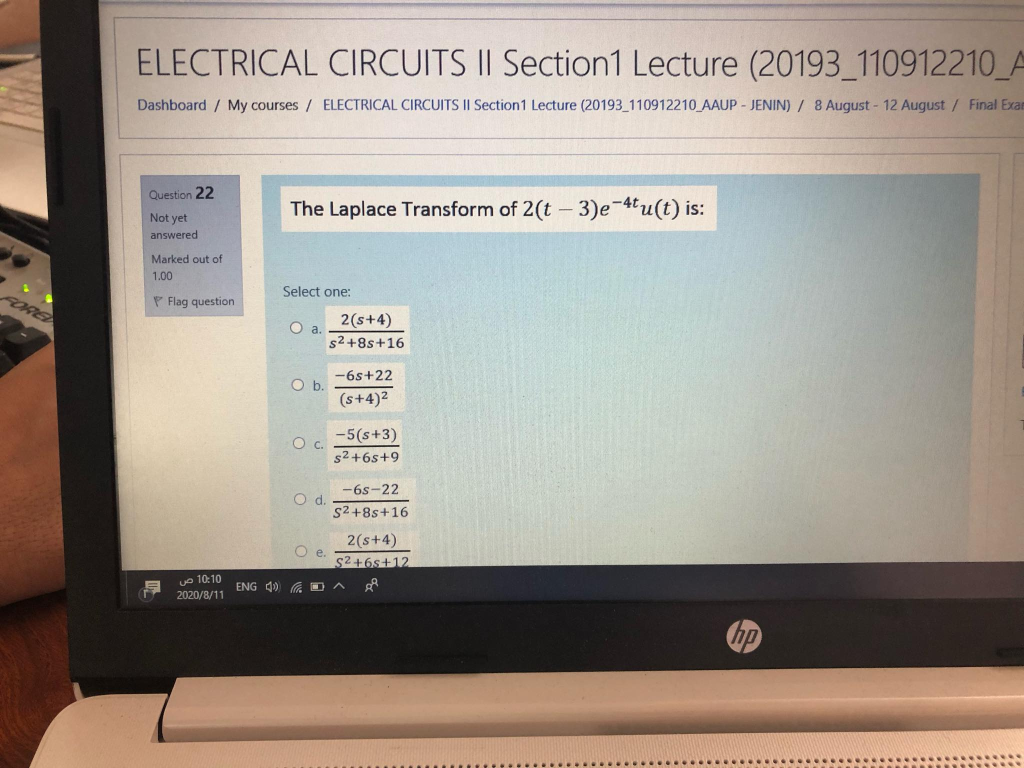 Solved ELECTRICAL CIRCUITS II Section1 Lecture | Chegg.com