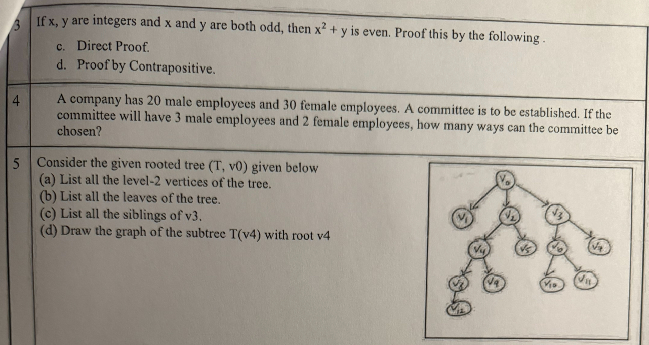 Solved 3 ﻿If x,y ﻿are integers and x ﻿and y ﻿are both odd, | Chegg.com