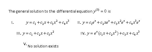 Solved The general solution to the differential equation | Chegg.com