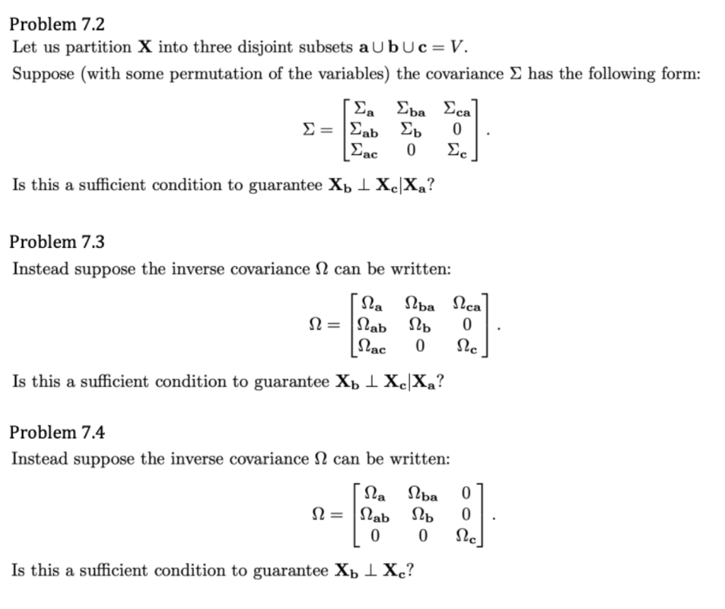 Solved Problem 7.2 Let us partition X into three disjoint | Chegg.com