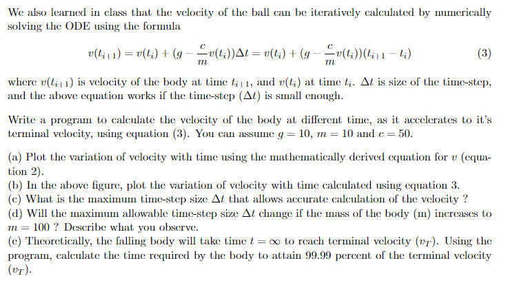 Solved In class you learned that the ODE describing the | Chegg.com