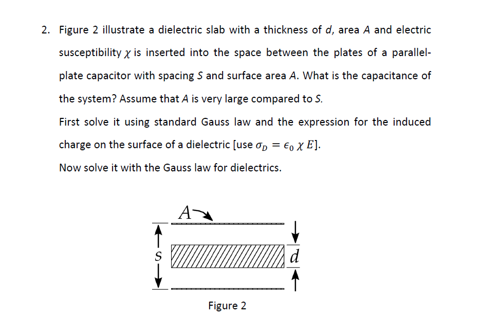Solved 2. Figure 2 illustrate a dielectric slab with a | Chegg.com