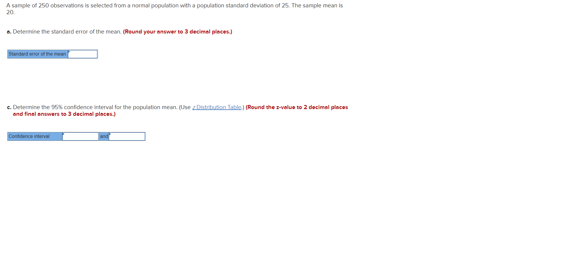 Solved A sample of 250 observations is selected from a | Chegg.com