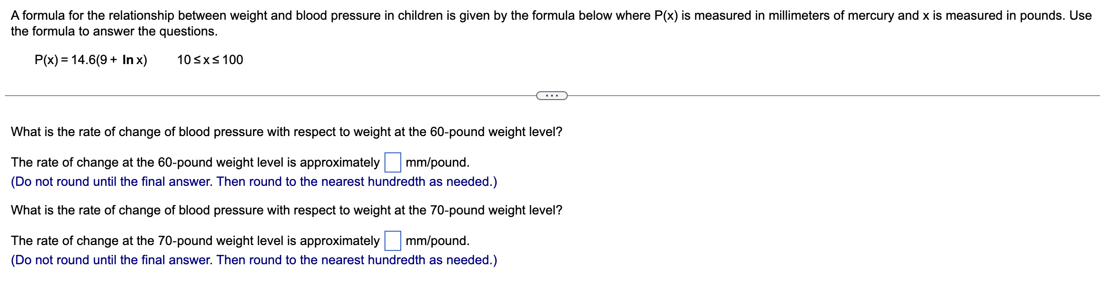 Solved A formula for the relationship between weight and | Chegg.com