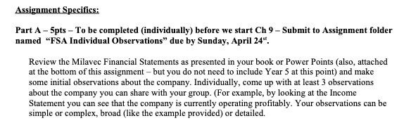 Assignment Specifics: Part A - 5pts - To be completed | Chegg.com