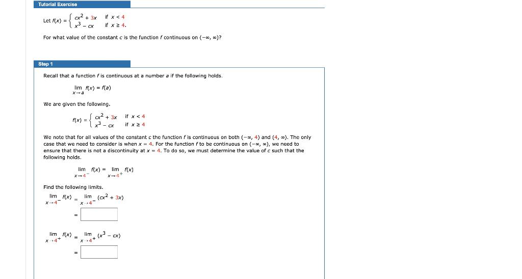 Solved Tutorial Exercise Let/(x) = if x