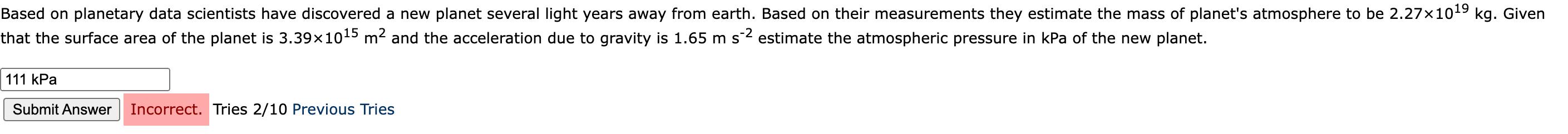 Solved In a laboratory experiment a gas is collected in an | Chegg.com