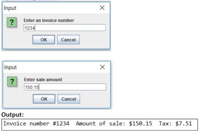 Solved Create a Project named Chap6 Create a class named | Chegg.com