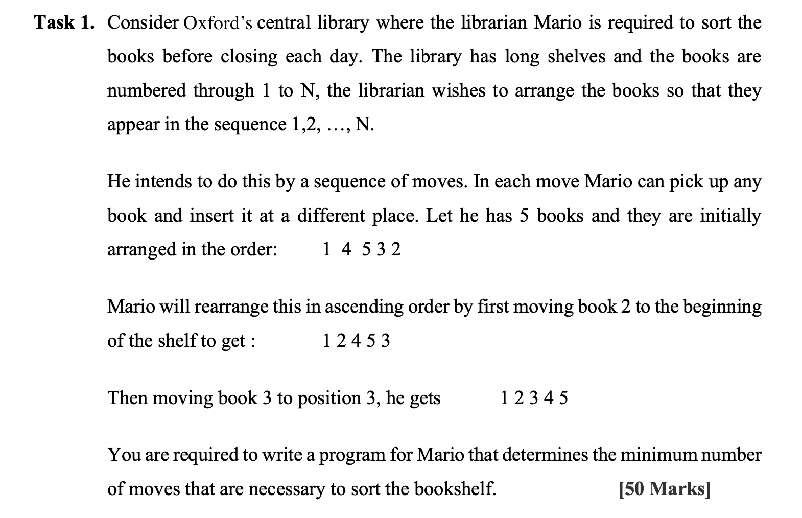 Solved 1. Consider Oxford's central library where the | Chegg.com