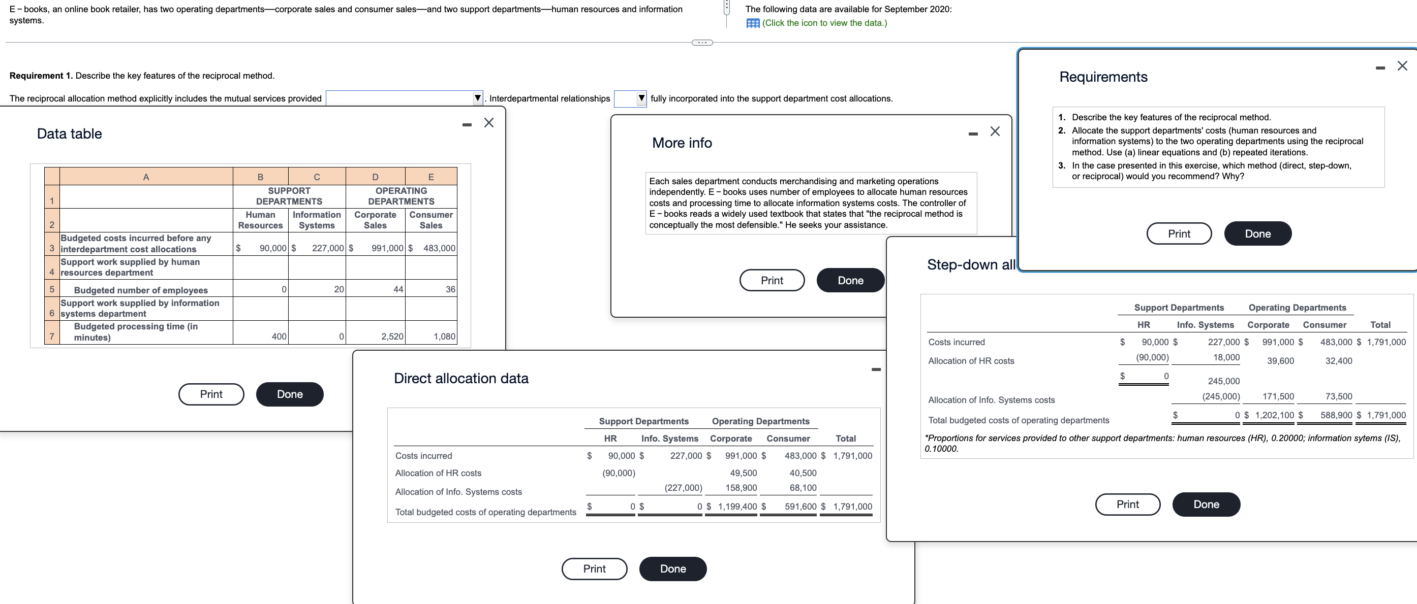 iirement 1. Describe the key features of the | Chegg.com