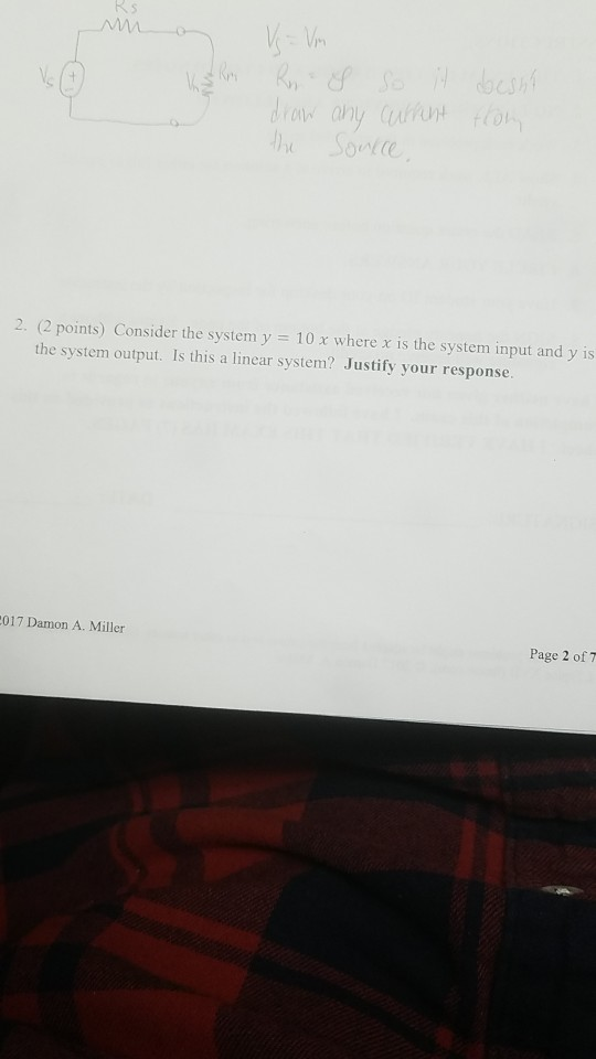 Solved 2. (2 points) Consider the system y 10 x where x is | Chegg.com