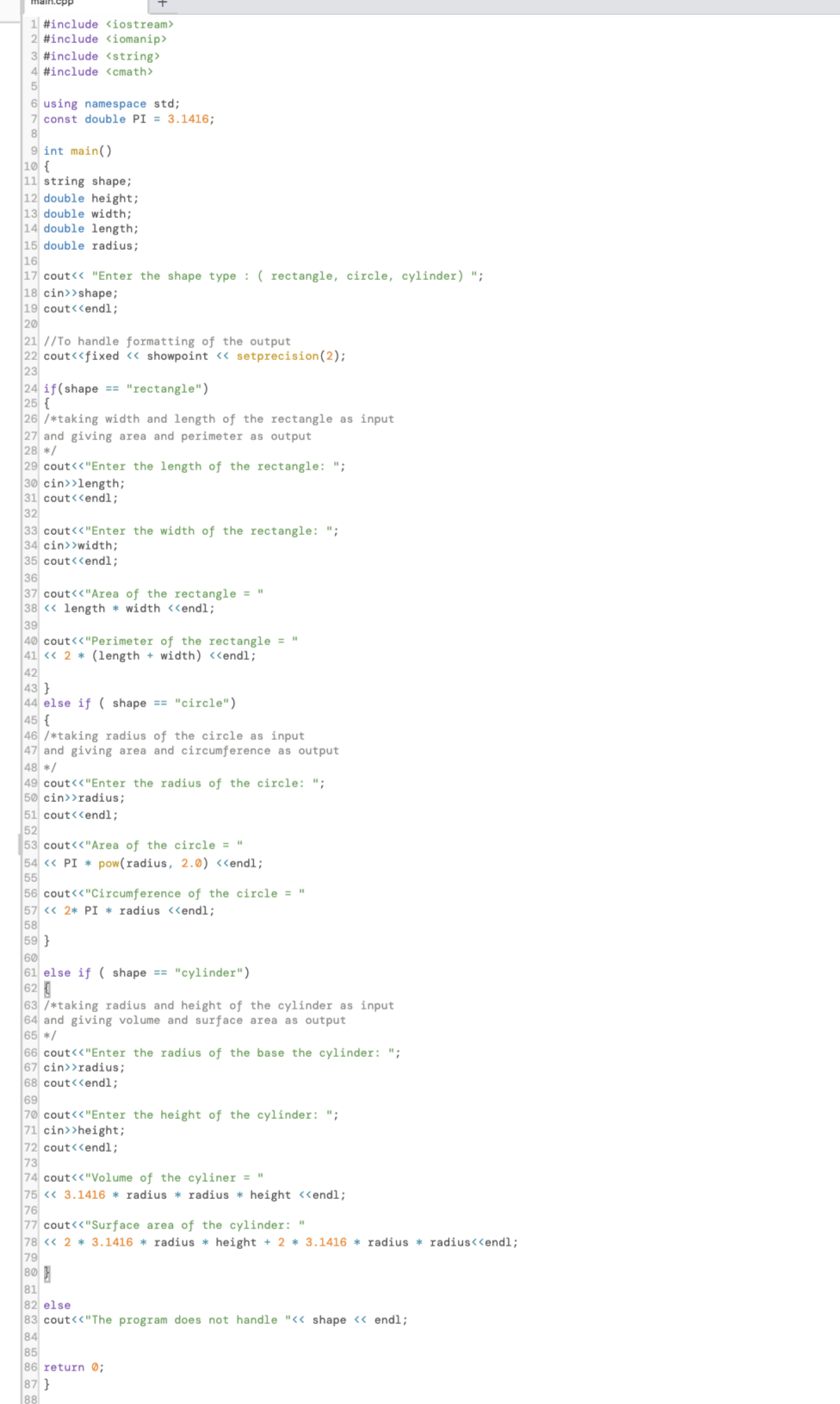 Solved Tasks Correct output for test cases 2 out of 3 checks | Chegg.com