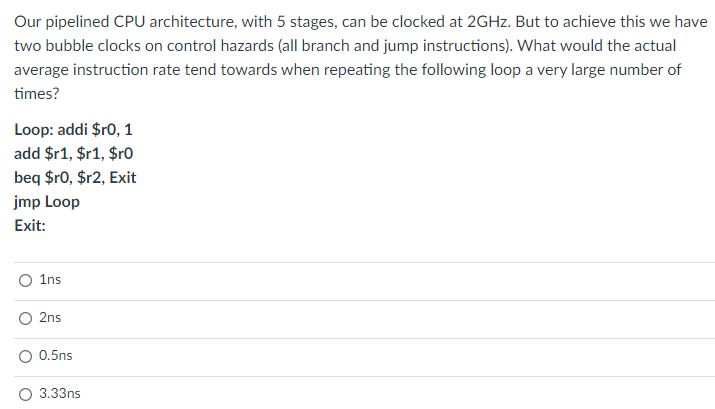 Solved Our pipelined CPU architecture, with 5 stages, can be | Chegg.com
