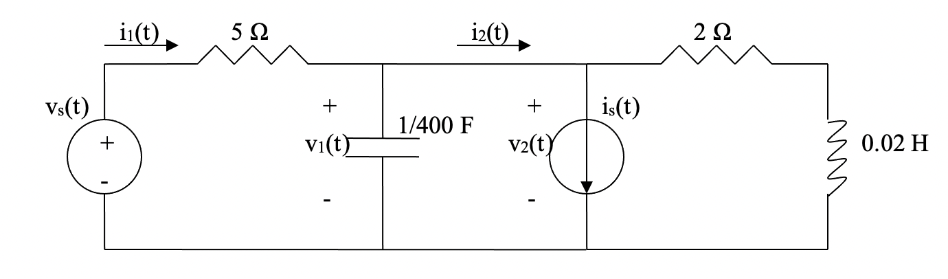 Solved In the given circuit vs(t) = 18cos(100t + 45°) V | Chegg.com