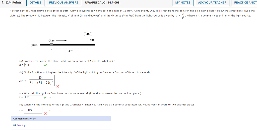 Solved part and b and d are wrong. part a and c are correct. | Chegg.com