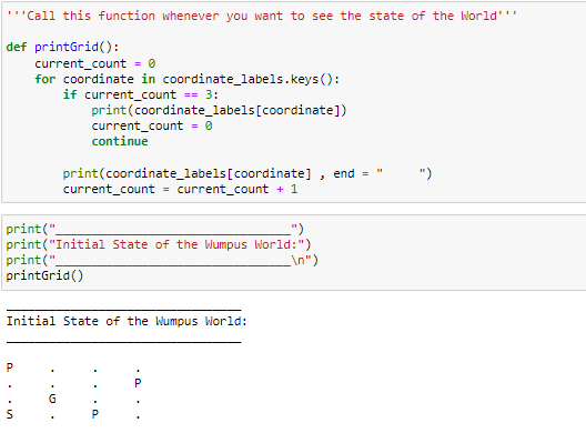 Solved IN PYTHON -- WUMPUS WORLD PROBLEM The agent starts | Chegg.com