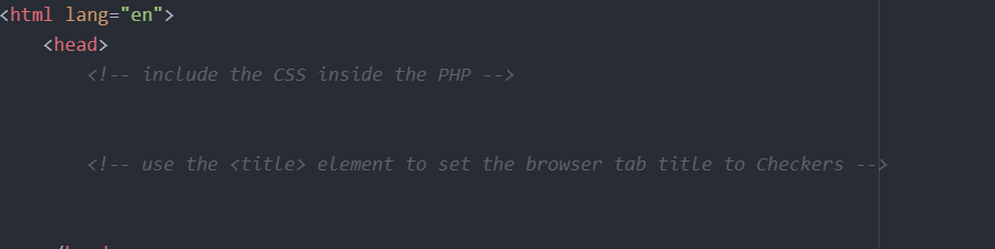 Solved 〈html lang="en"> 〈head> !-- use the 〈title> | Chegg.com