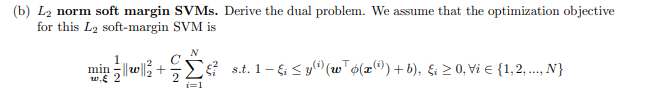 Solved Recall that the dual problem of a hard-margin SVM is | Chegg.com