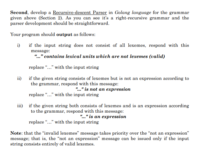 Solved 2. Grammar Consider the following grammar: | Chegg.com