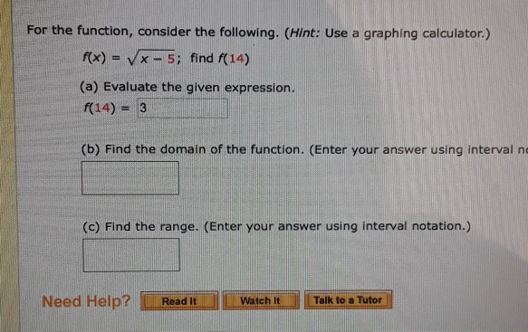Solved For the function, consider the following. (Hint: Use | Chegg.com