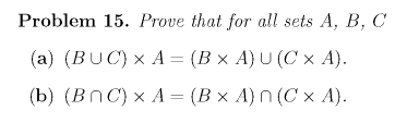 Solved Problem 15. Prove that for all sets A, B, C | Chegg.com