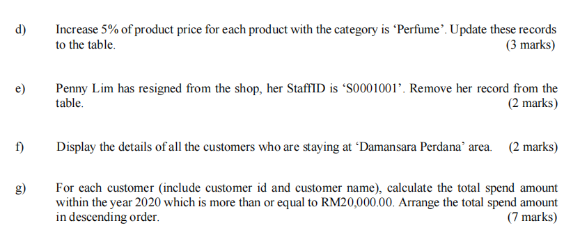 Solved Question 4 Given the Database Design Language (DBDL) | Chegg.com