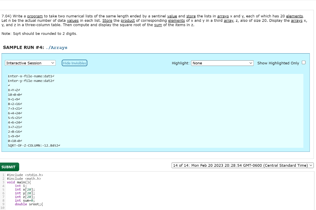 Solved When writing the code in C using VSC it works but in | Chegg.com