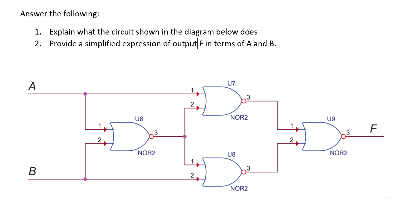 Solved Answer the following: 1. Explain what the circuit | Chegg.com