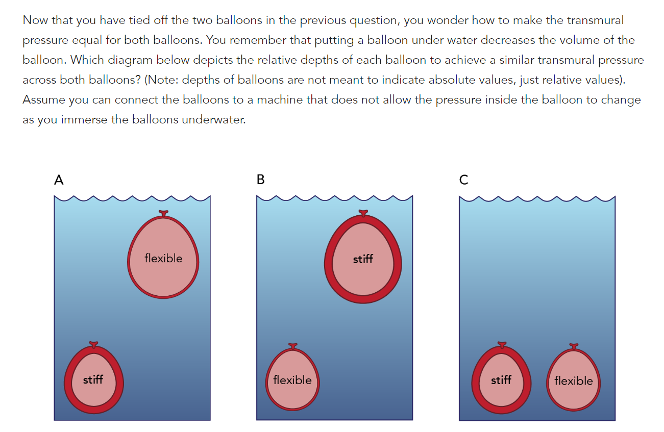 Solved Now that you have tied off the two balloons in the | Chegg.com