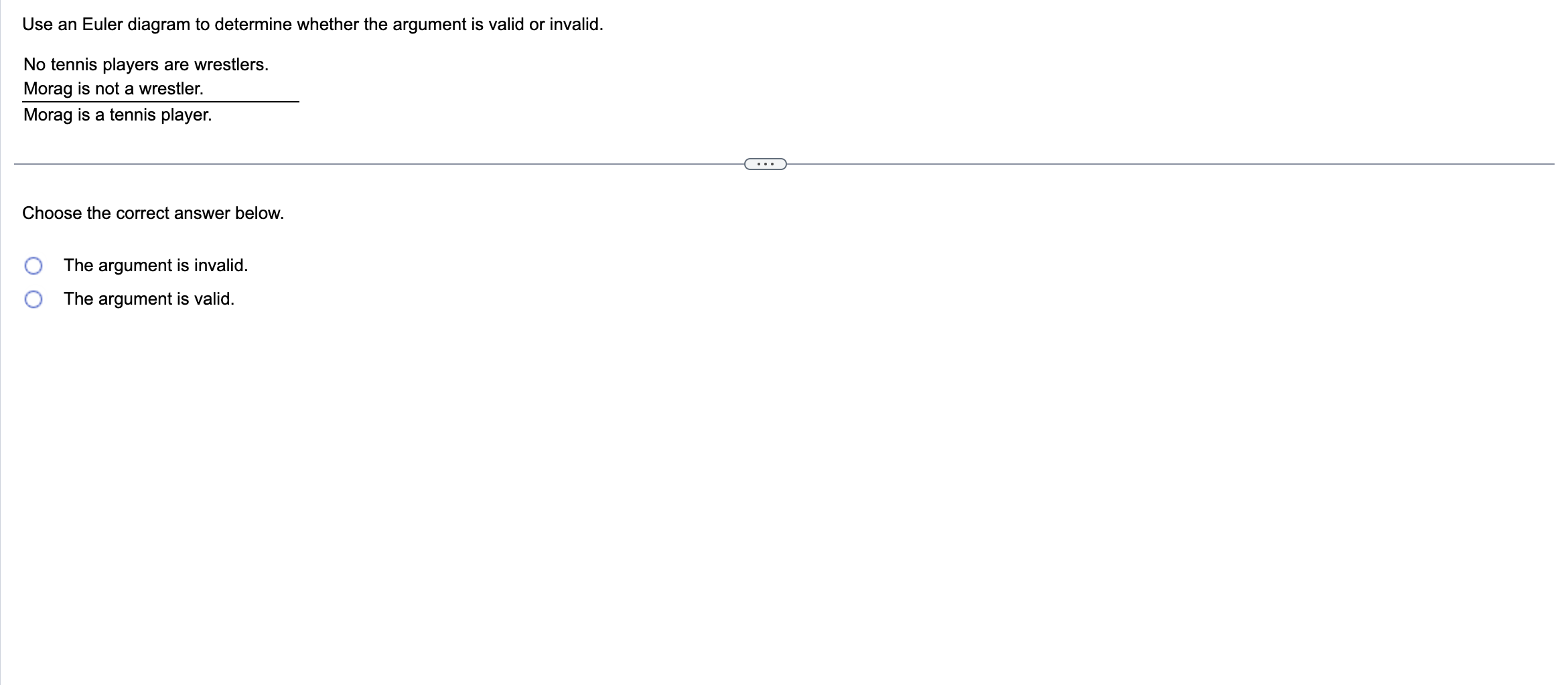 Solved Consider the following invalid argument. All horses | Chegg.com