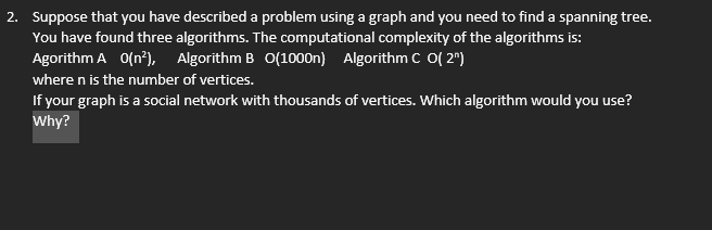 Solved 2. Suppose that you have described a problem using a | Chegg.com