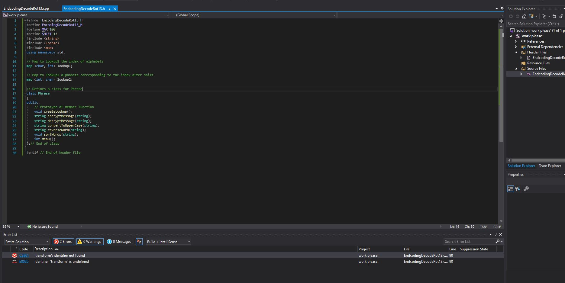 Below is the code I have I placed a ////////////error | Chegg.com