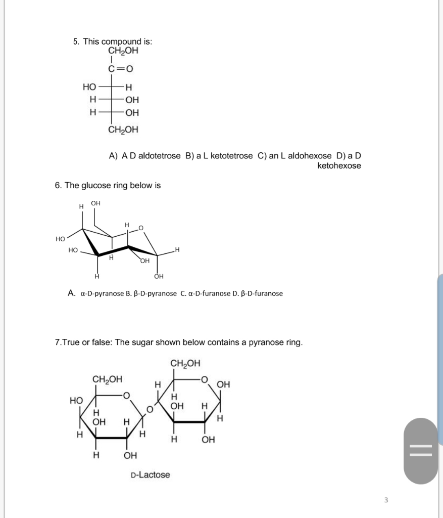 Solved 5. This compound is: CHOH с=0 НО НЕН ЕОН НЕОН CH2OH | Chegg.com