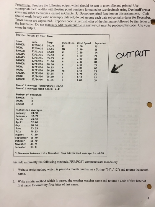 Solved Java program using eclipse that uses the .txt files | Chegg.com