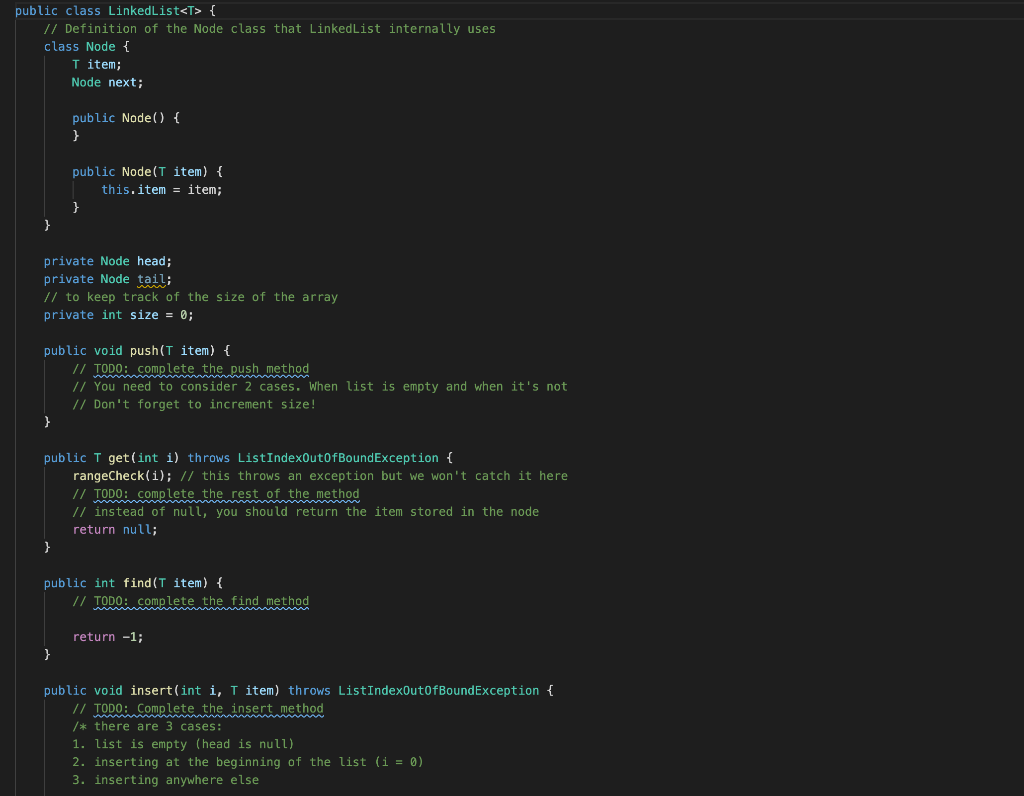 Solved public class LinkedList { // Definition of the Node | Chegg.com Solved public class LinkedList { // Definition of the Node | Chegg.com