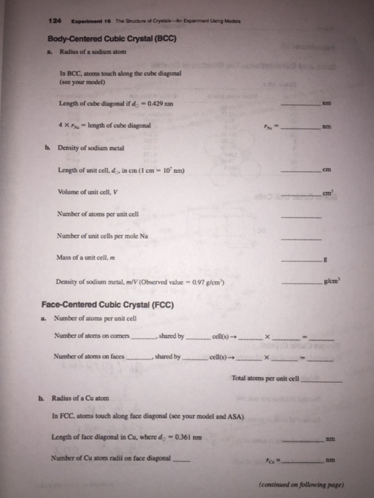 Solved Name Section Experiment 16 Data and Calculations: The | Chegg.com