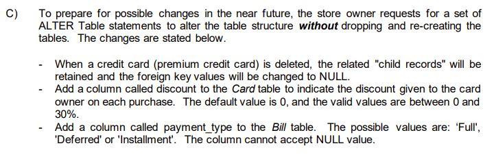 Solved A departmental store issues in-store-credit-card to | Chegg.com