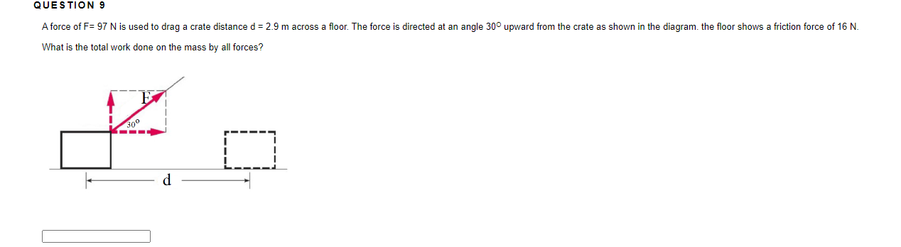 Solved QUESTION 9 ﻿What is the total work done on the mass | Chegg.com