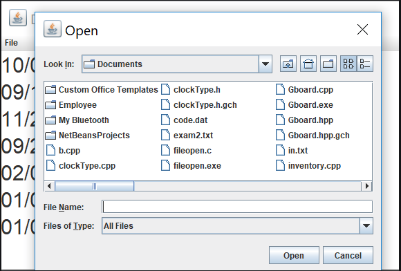 Create a File Menu in your GUI Add a file menu to | Chegg.com