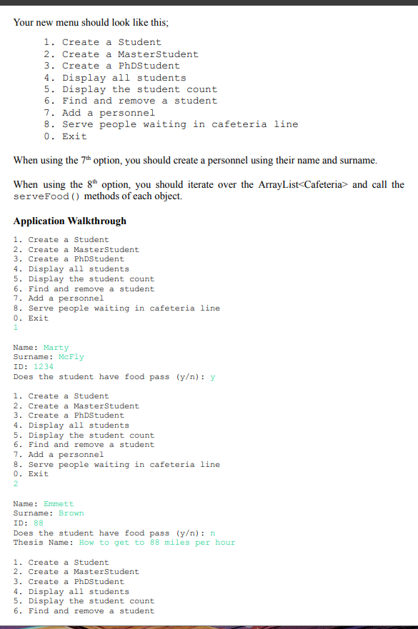 Solved Below, you can find the description of your labwork | Chegg.com