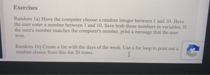 Solved repl,it Random Ga back to classroom un import random | Chegg.com