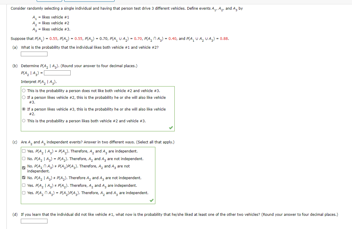 Solved Consider randomly selecting a single individual and | Chegg.com