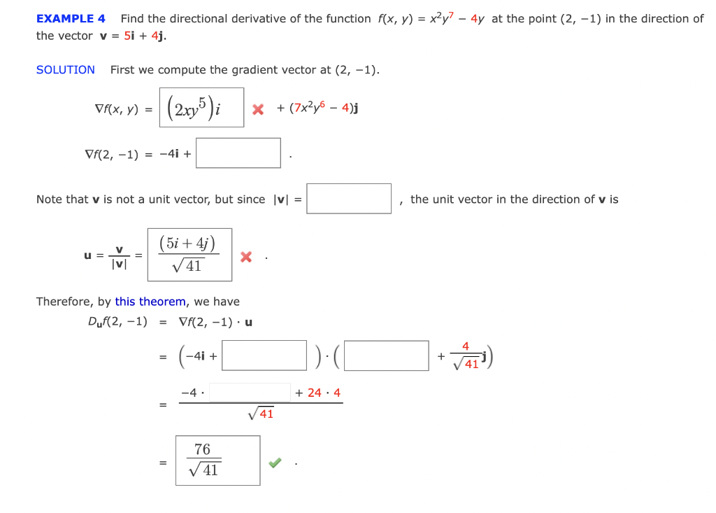 Solved EXAMPLE 4 Find the directional derivative of the | Chegg.com