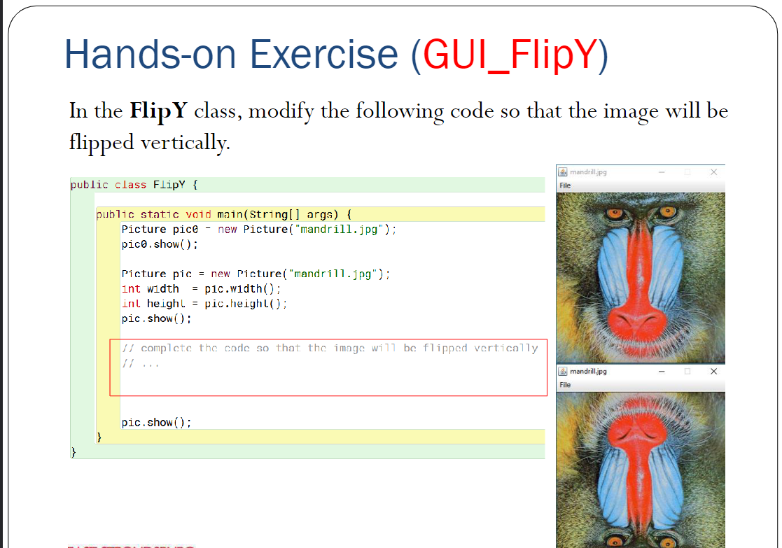 Solved Hands-on Exercise (GUI_MyFrame_EventHandling In the | Chegg.com