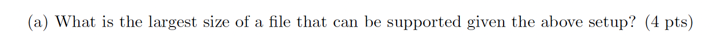 Solved (24 points) File Systems's page table - Inode. A UNIX | Chegg.com