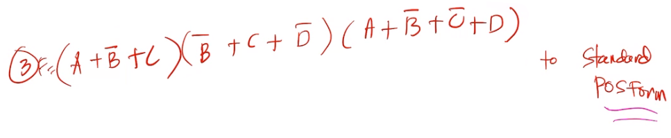 Solved Convert to the Standard POS form. Also, develop the | Chegg.com