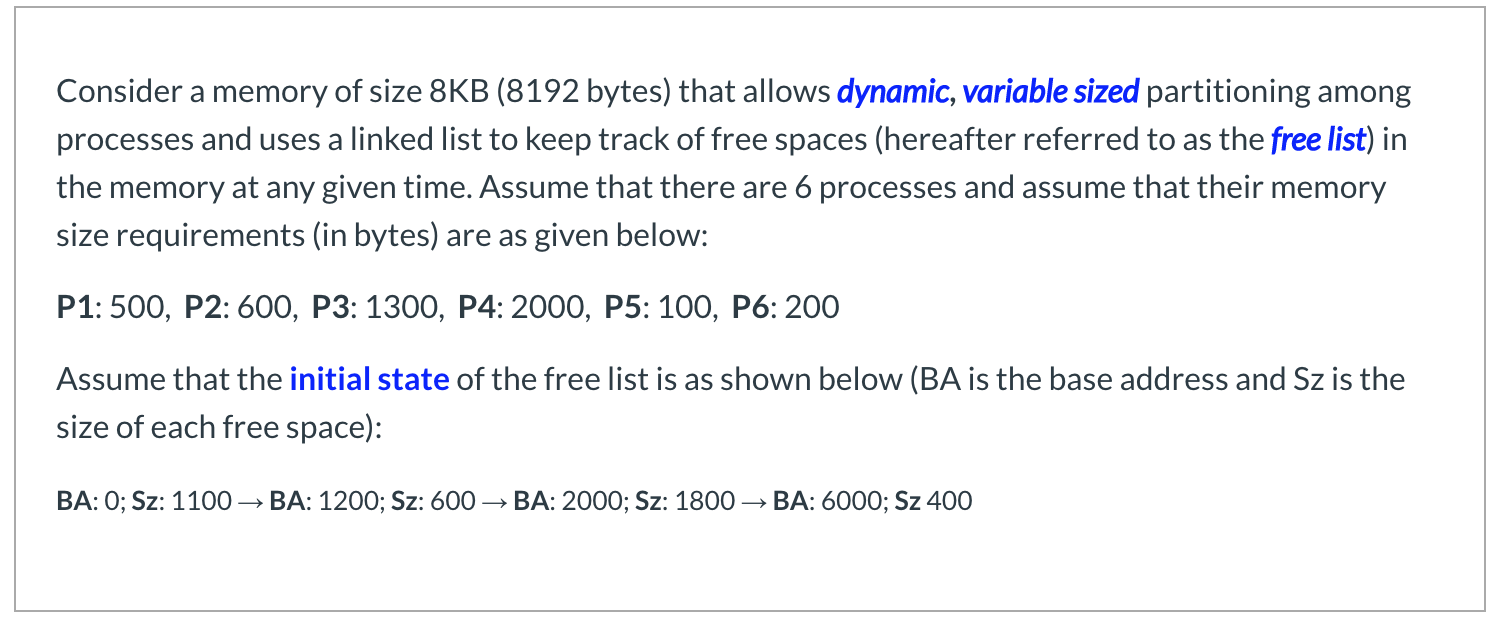 Solved Consider a memory of size 8KB (8192 bytes) that | Chegg.com