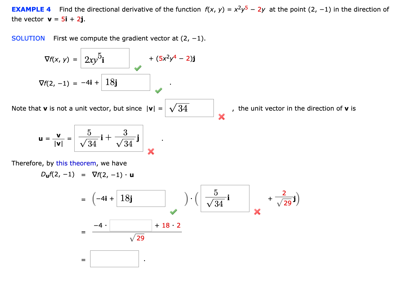 Solved EXAMPLE 4 Find the directional derivative of the | Chegg.com