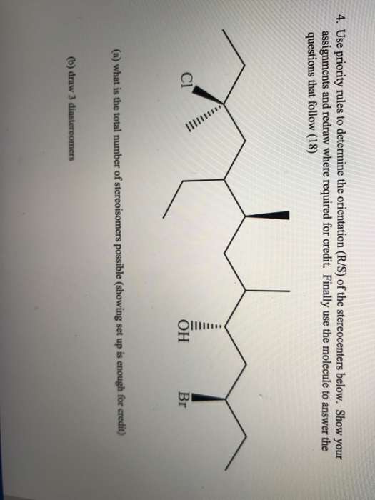Solved 4. Use priority rules to determine the orientation | Chegg.com